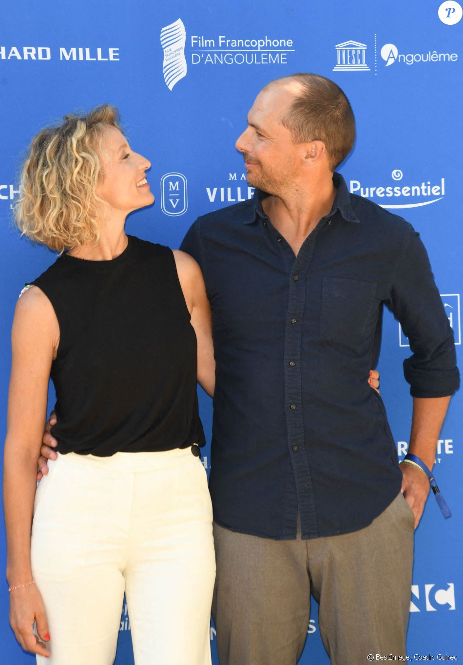 Alexandra Lamy et Emmanuel Poulain-Arnaud au photocall du film Le Test ...
