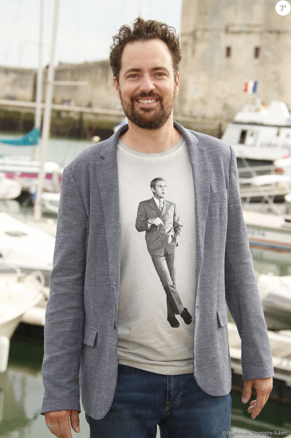 Loic Legendre Le furet - Photocall lors du Festival de la Fiction de La ...