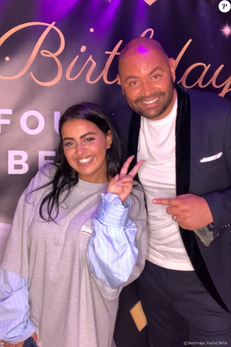 La chanteuse Marwa Loud, Fouad Ben Kouider - Soirée d'anniversaire de ...