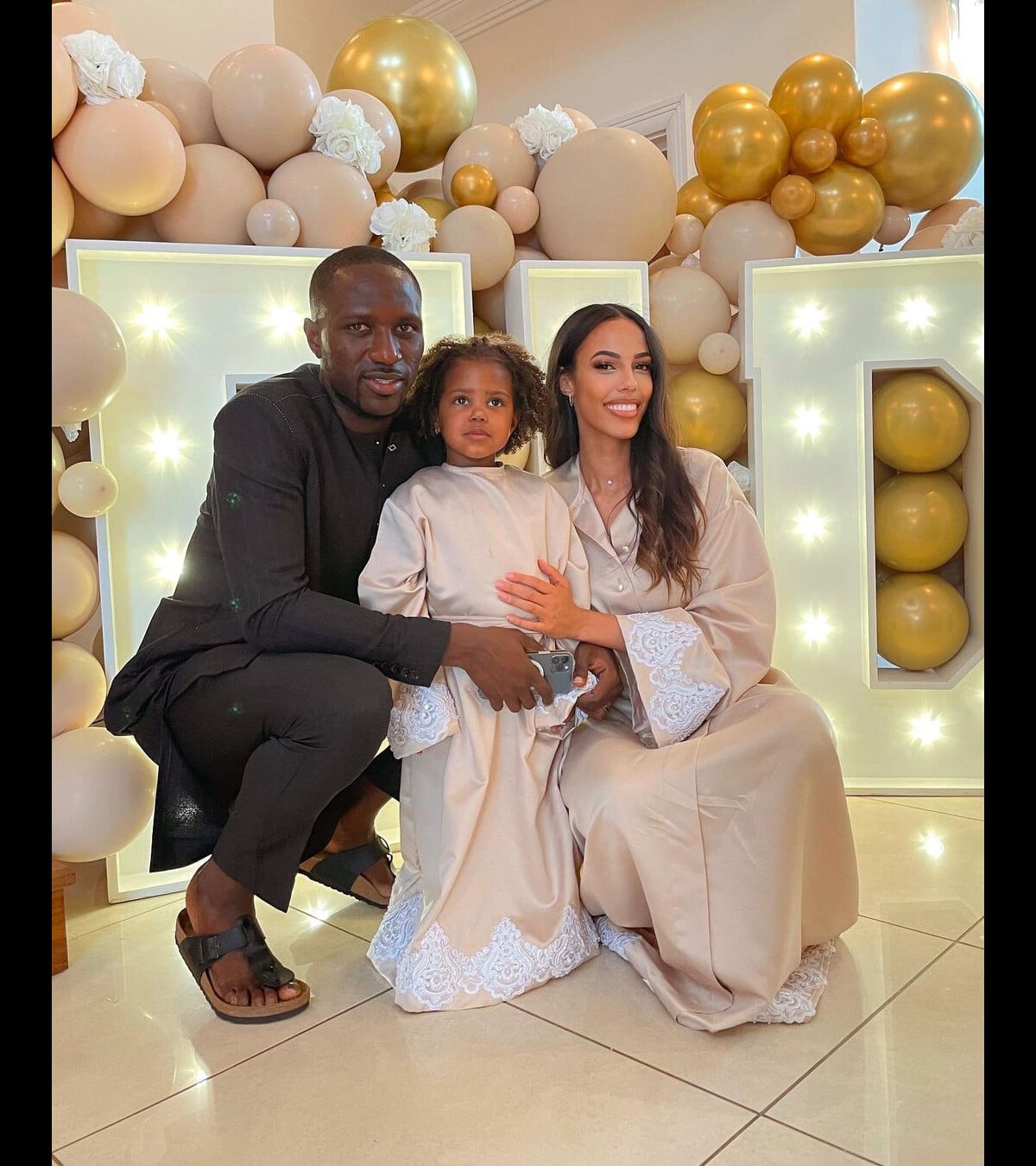 Photo : Moussa Sissoko, Marylou Sidibé et leur fille Maliya - Purepeople