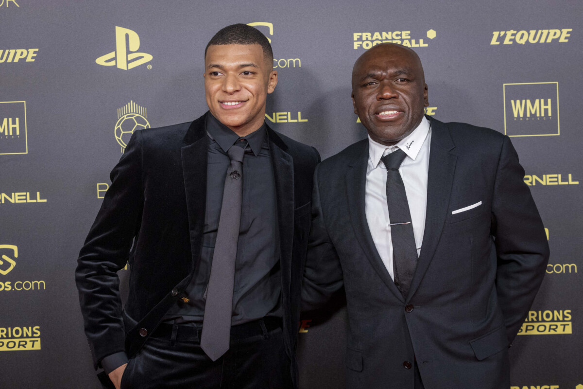 Photo : Kylian Mbappé et son père Wilfried Mbappé - Photocall de la ...