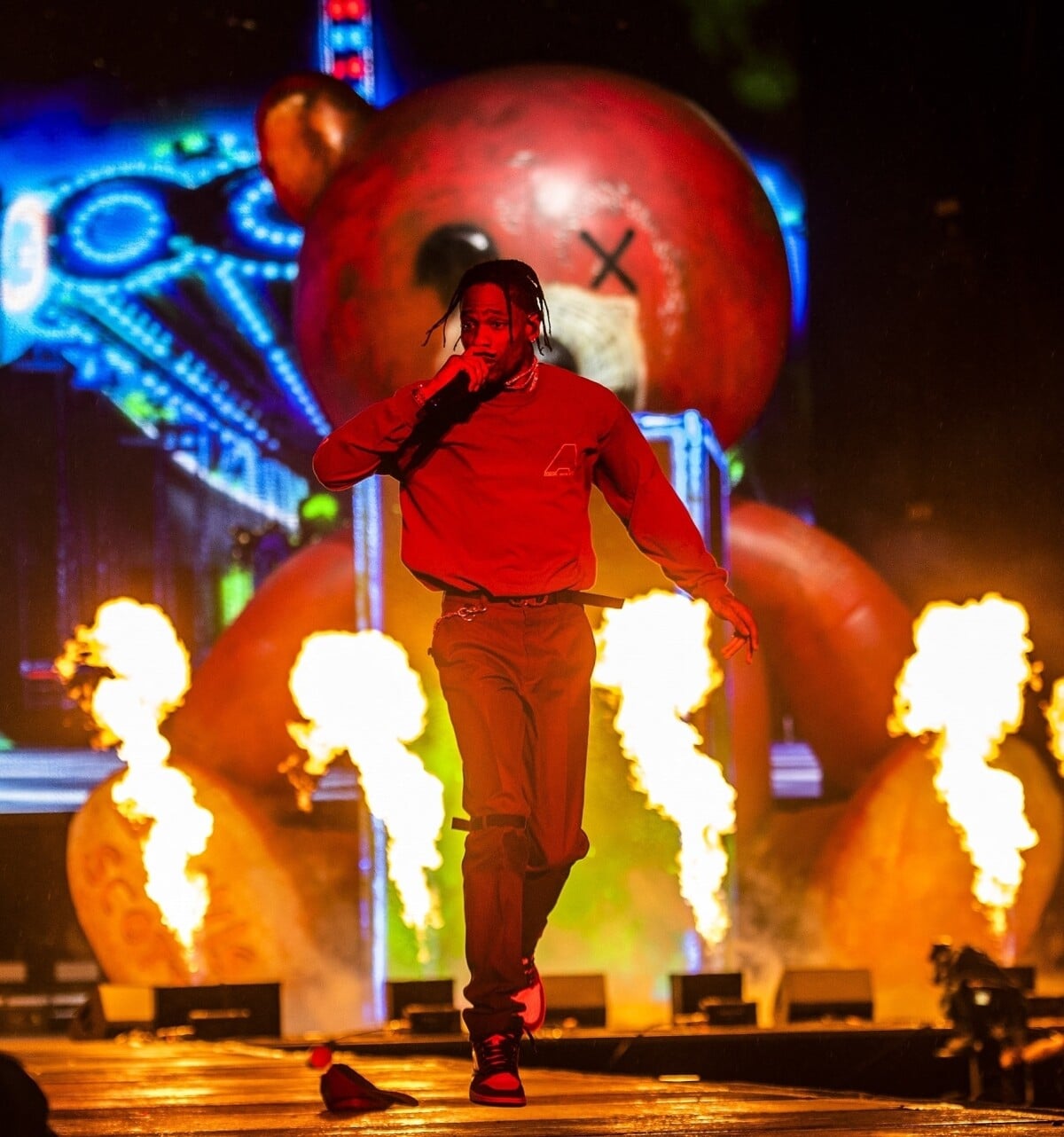 Photo : Travis Scott en concert au Festival Wireless à Londres au ...