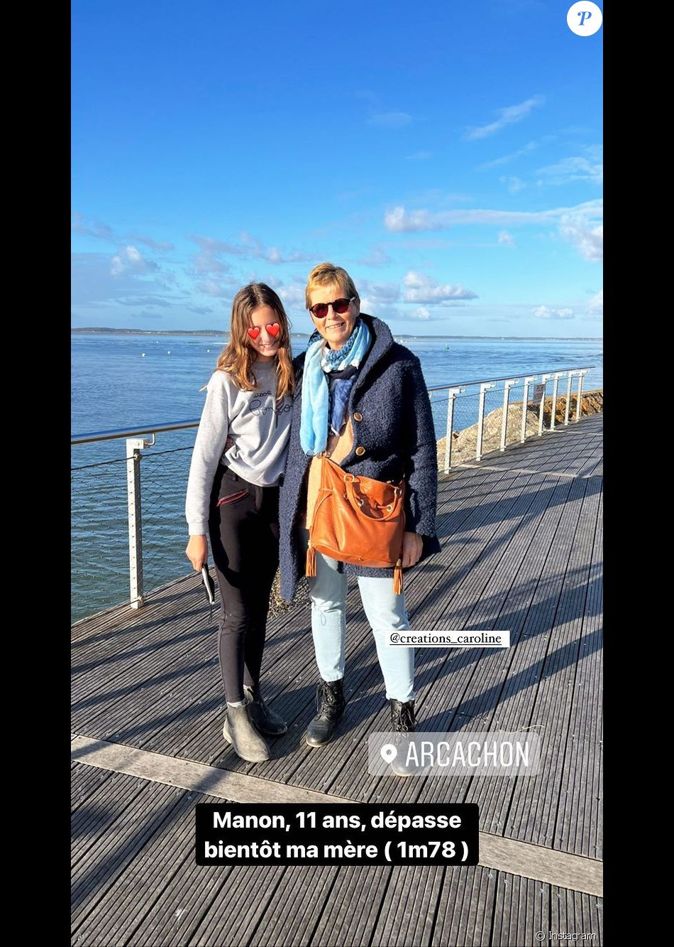 Laure Manaudou et sa fille Manon, 5 janvier 2022. - Purepeople