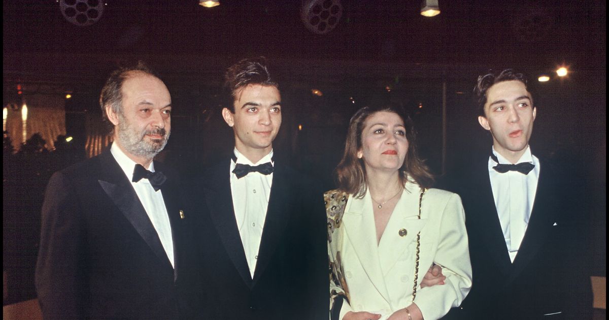 Claure Berri avec ses fils Thomas Langmann et Julien Rassam aux César ...