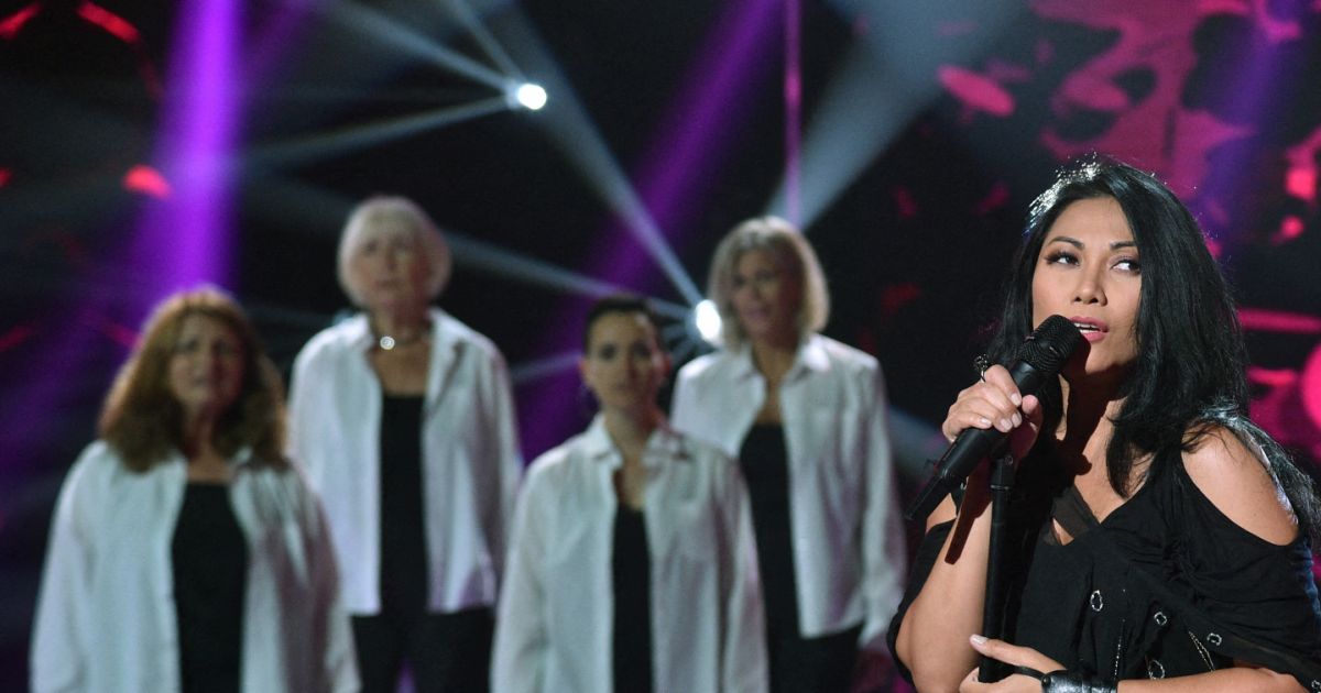 Exclusif - Anggun - Enregistrement de l'émission 300 Choeurs chantent les plus belles chansons ...