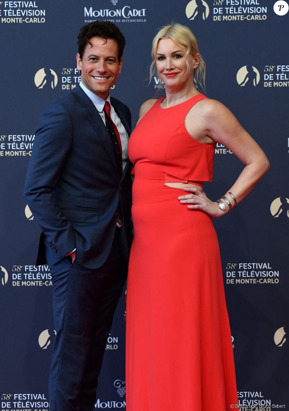 Ioan Gruffudd et sa femme Alice Evans - Soirée d'ouverture du 58e ...
