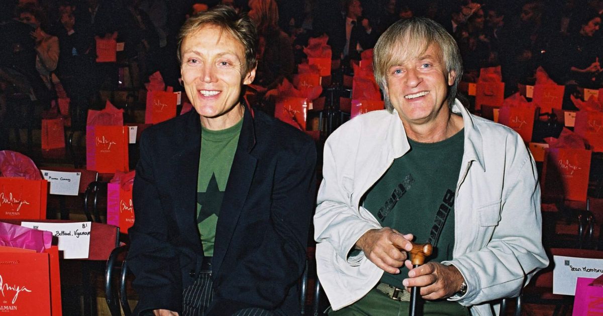 Dave et Patrick Loiseau au défilé Balmain en 2002 - Purepeople