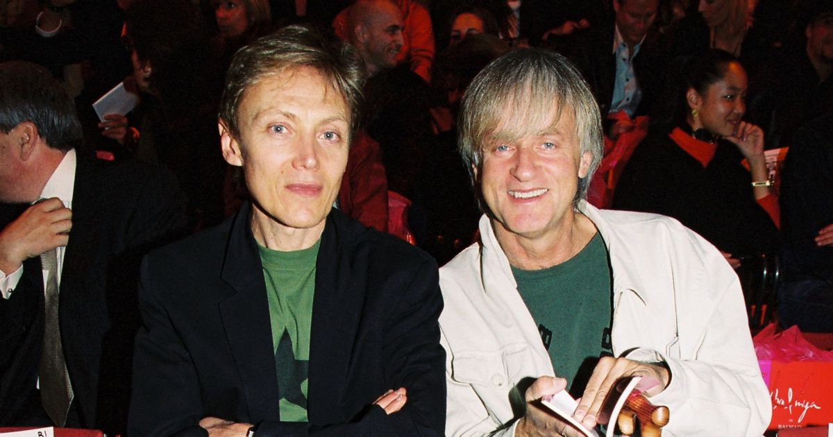 Dave et son ami Patrick Loiseau en 2001 au défilé Ungaro - Purepeople