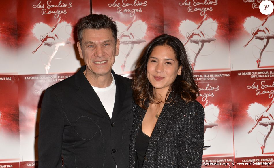 Marc Lavoine et sa compagne Line Papin - Générale de presse du ...