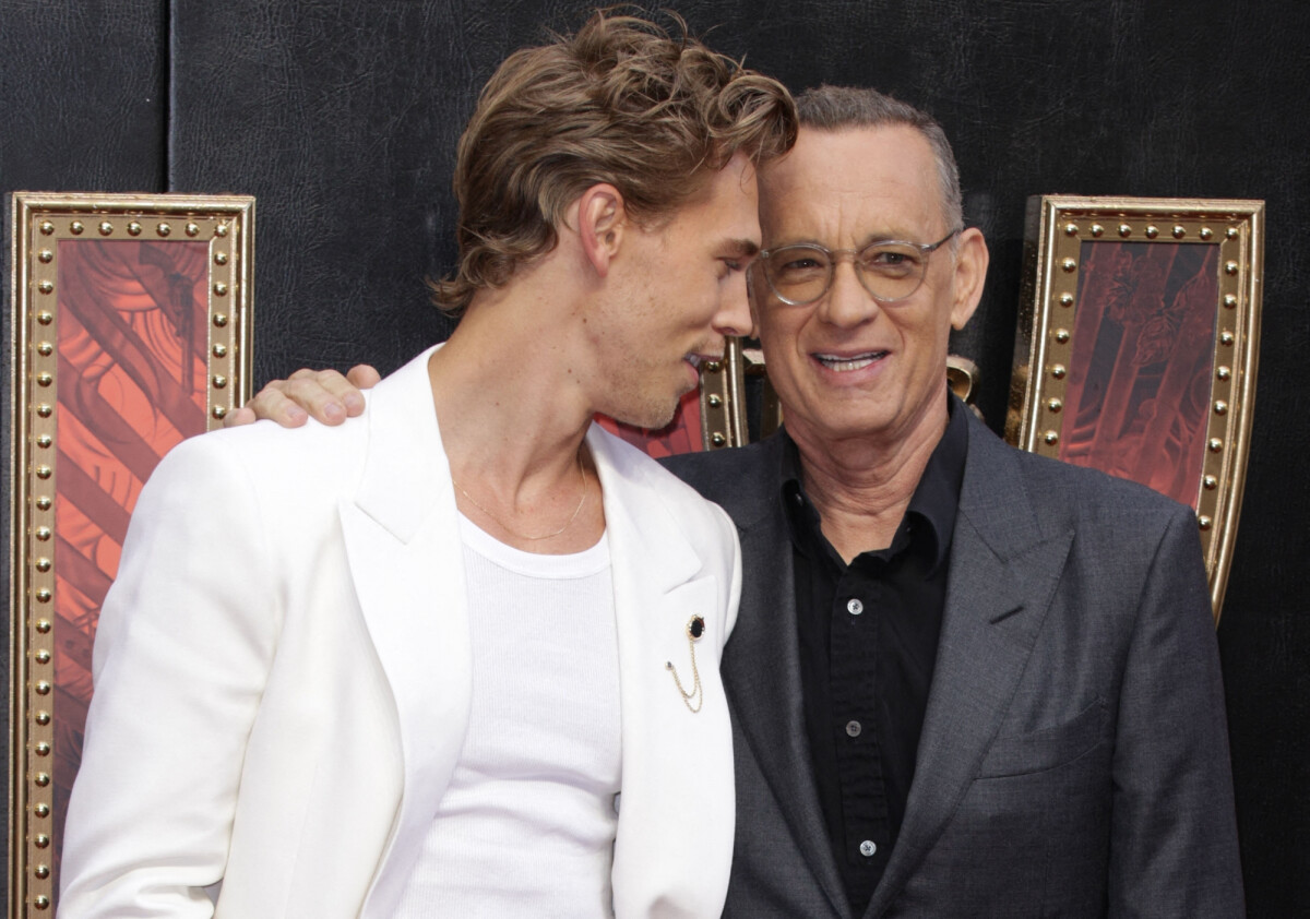 Photo : Austin Butler and Tom Hanks à la première du film "Elvis" à ...