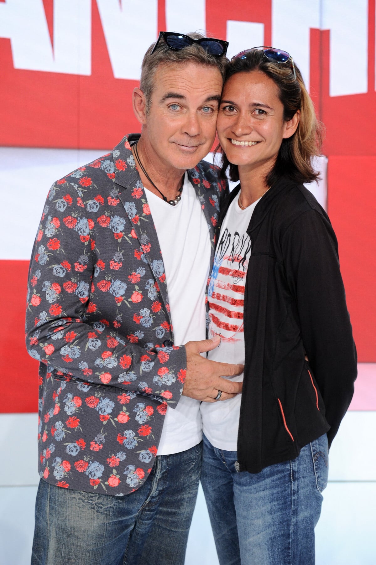 Photo : Exclusif - Pierre Cosso et sa femme Rautea - Enregistrement de ...
