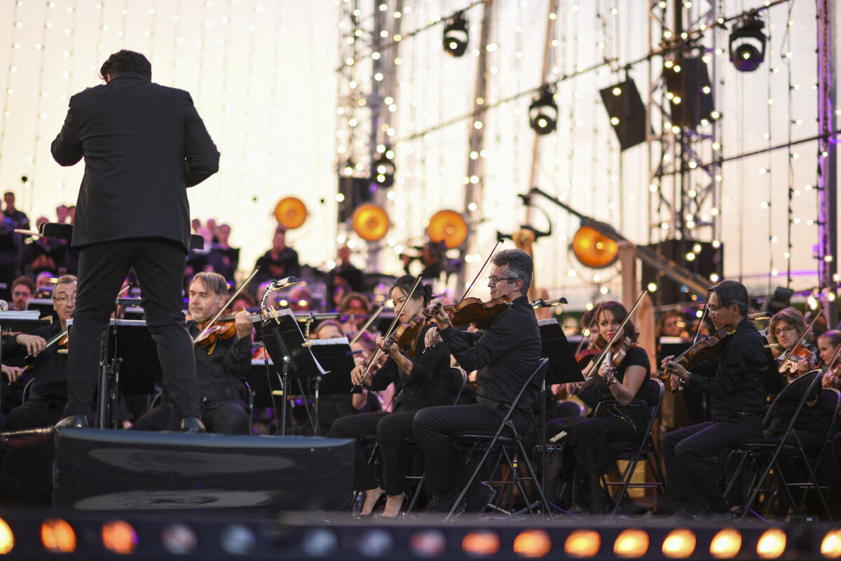 Photo : Exclusif - Illustration orchestre - Enregistrement de l ...