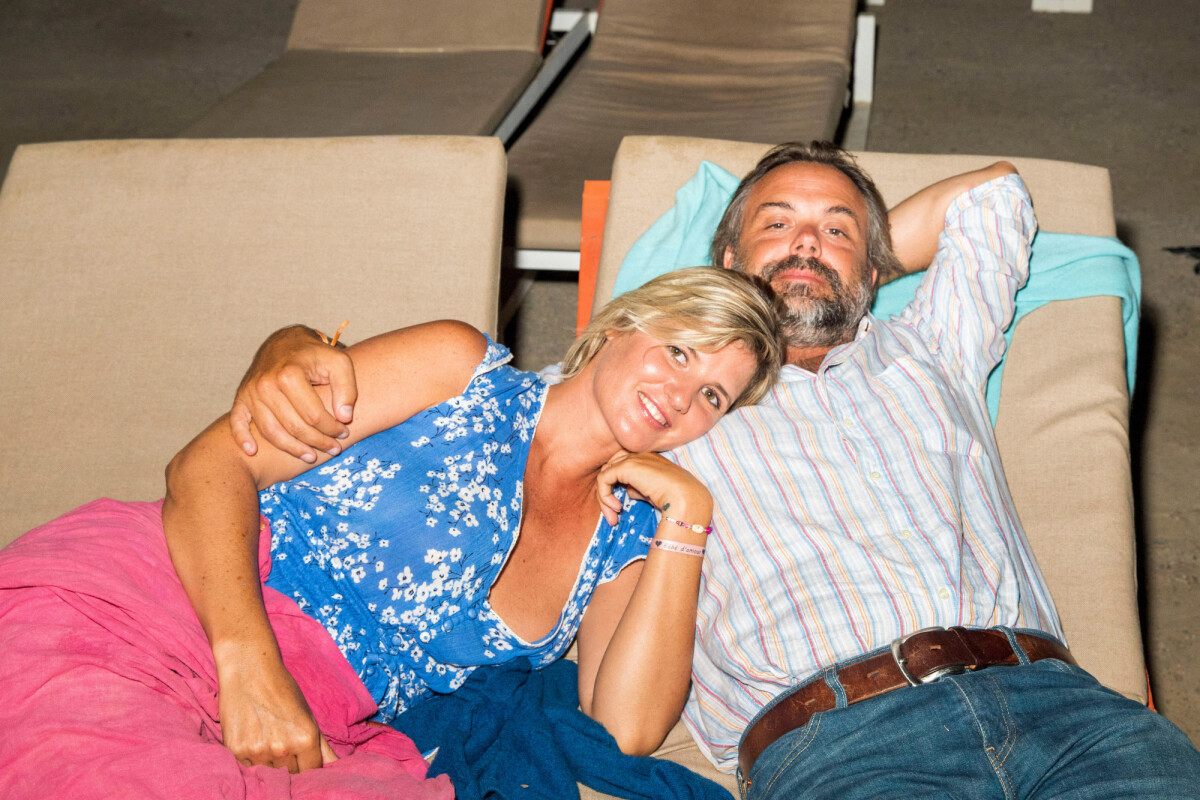 Photo : Romain Sardou et sa compagne Kym Thiriot lors d'une séance de ...