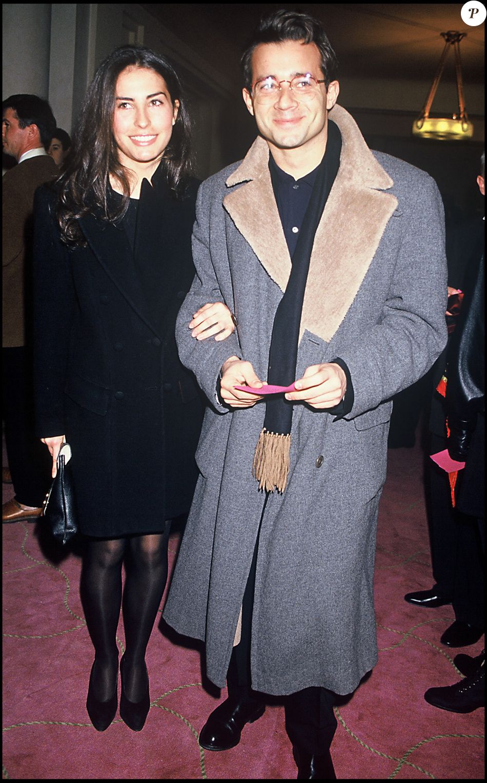 Jean-Luc Delarue et son amie en 1994 aux César - Purepeople