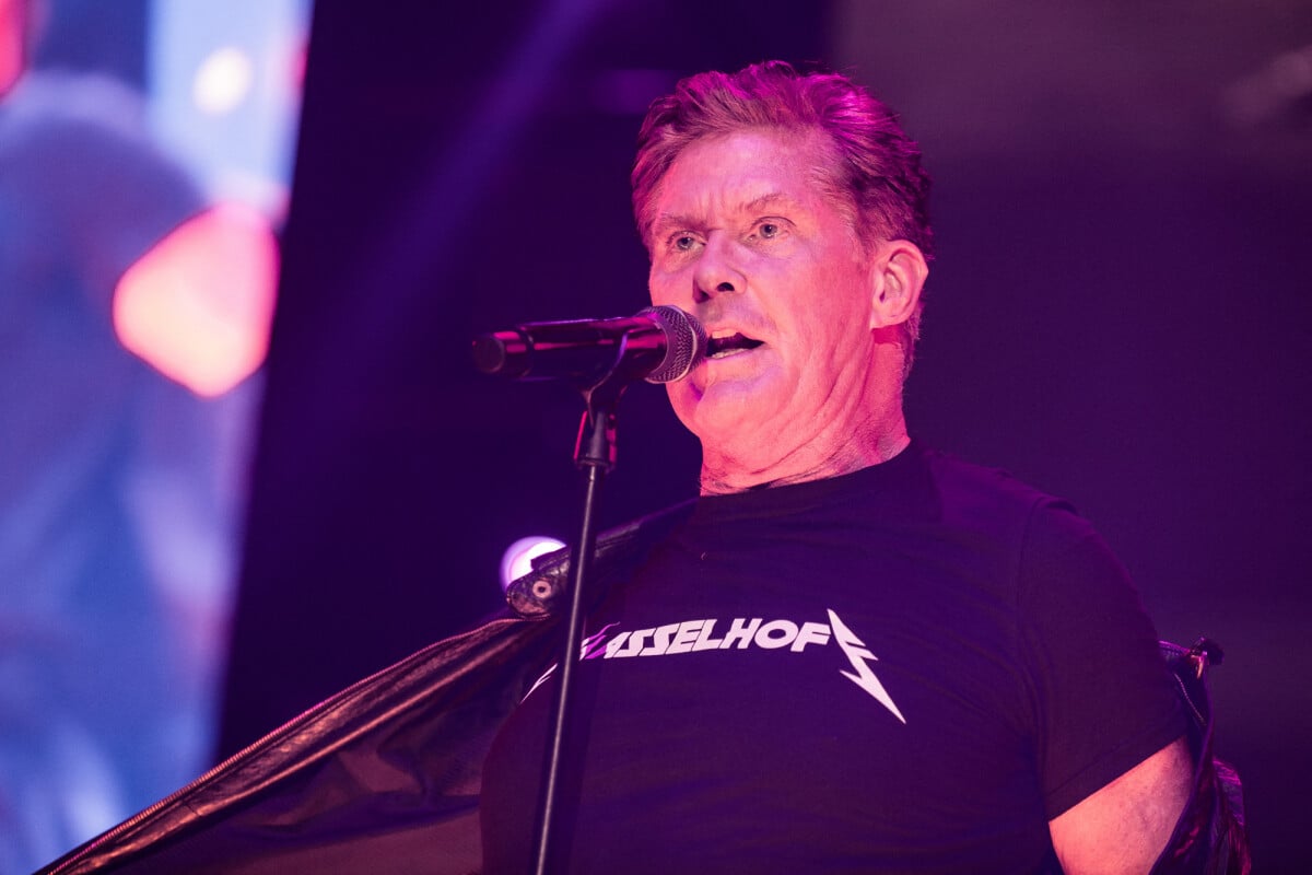 Photo : David Hasselhoff en concert à Hambourg en Allemagne, le 20 ...