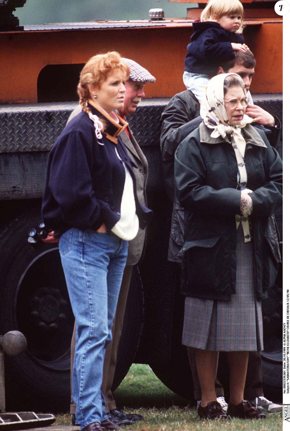 Sarah Ferguson et la reine Elizabeth en 1990 - Purepeople