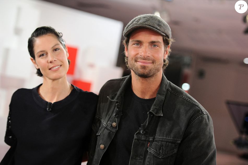 Tom Leeb et sa soeur Fanny lors de l'enregistrement de l'émission ...