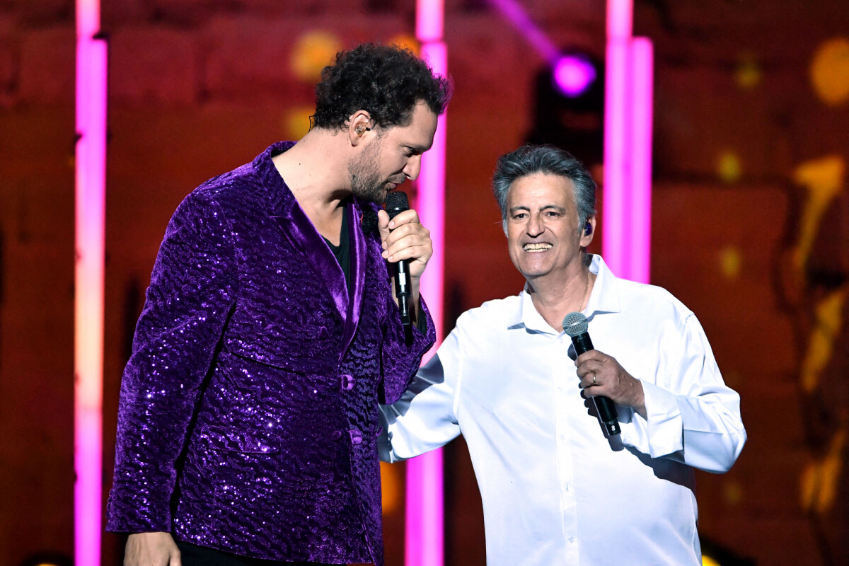 Photo : Exclusif - Eric Antoine et Phil Barney durant l'enregistrement ...