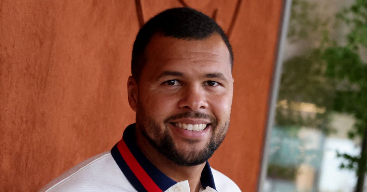Jo-Wilfried Tsonga au village lors des Internationaux de France de Tennis de Roland Garros à ...