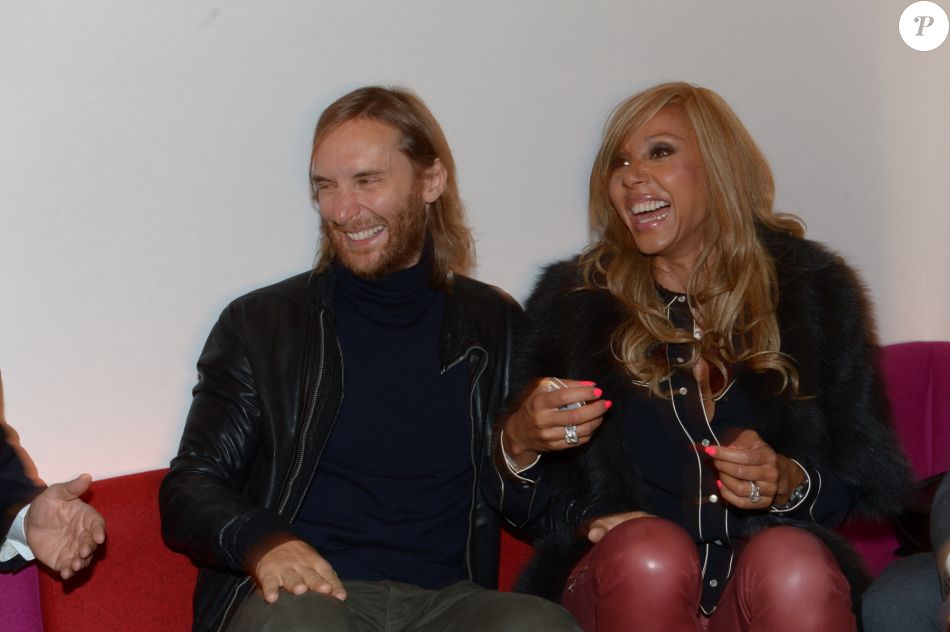 David et Cathy Guetta - People a la soiree Renault au mondial de l ...