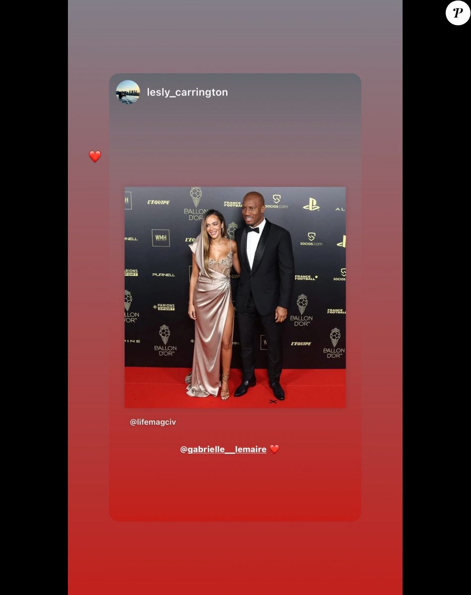 Didier Drogba avec sa sublime compagne Gabrielle : duo chic pour le ...