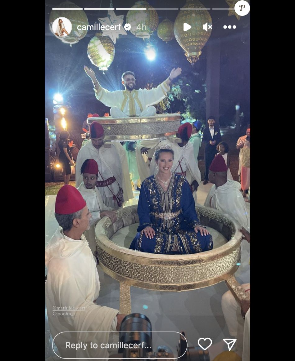 Camille Cerf partage des photos du mariage de sa soeur jumelle Mathilde ...