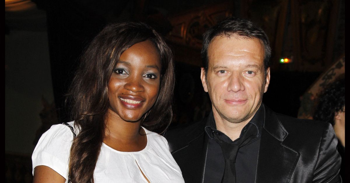 Samuel Le Bihan et Daniela Beye (enceinte) lors d'une soirée parisienne ...