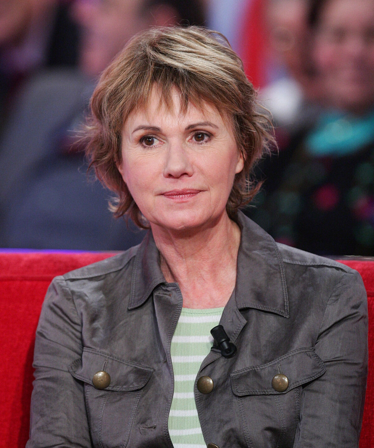 Photo : Miou-Miou lors de l'enregistrement de l'émission "Vivement ...