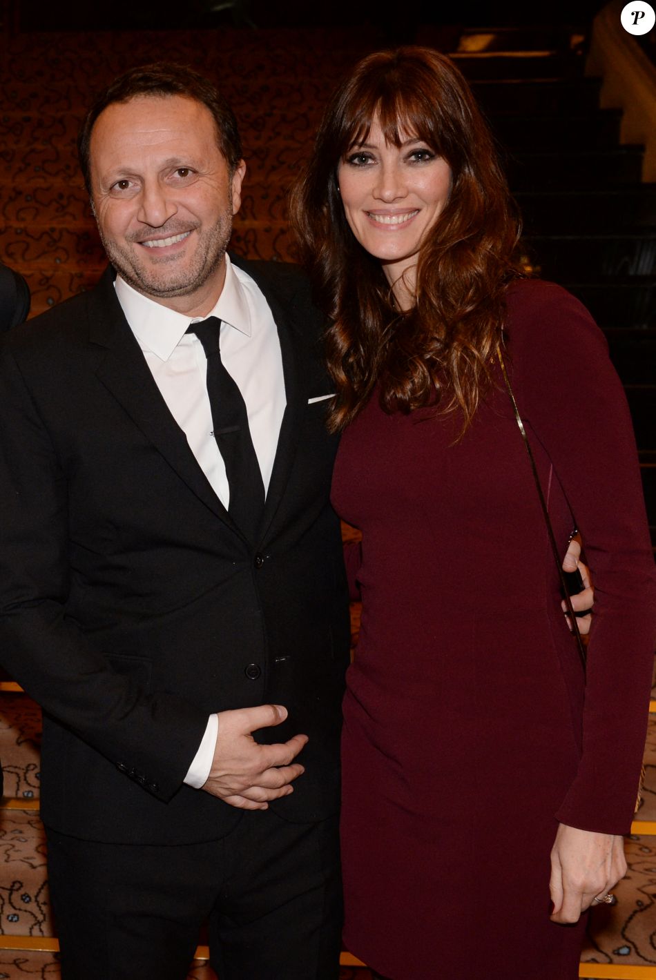 Arthur (Jacques Essebag) et sa compagne Mareva Galanter - Dîner de gala ...