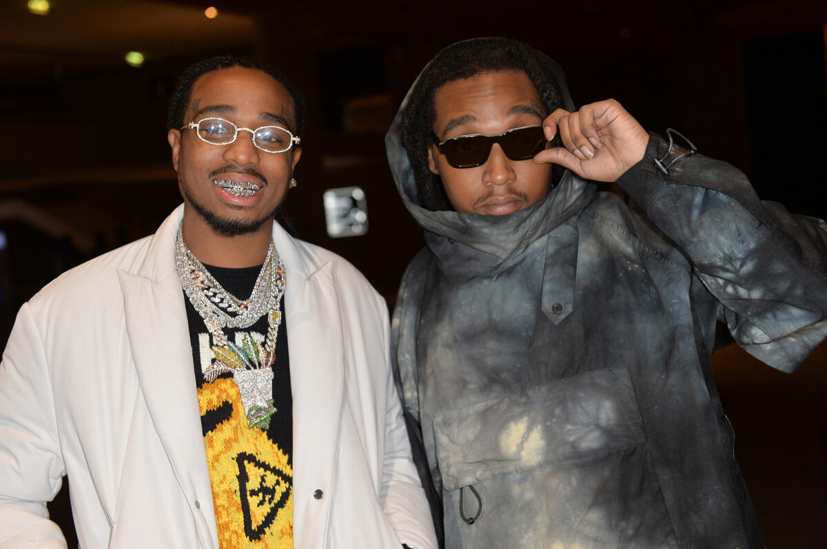 Photo : Takeoff et Quavo du groupe Migos - People au défilé de mode Homme automne-hiver 2020/ ...