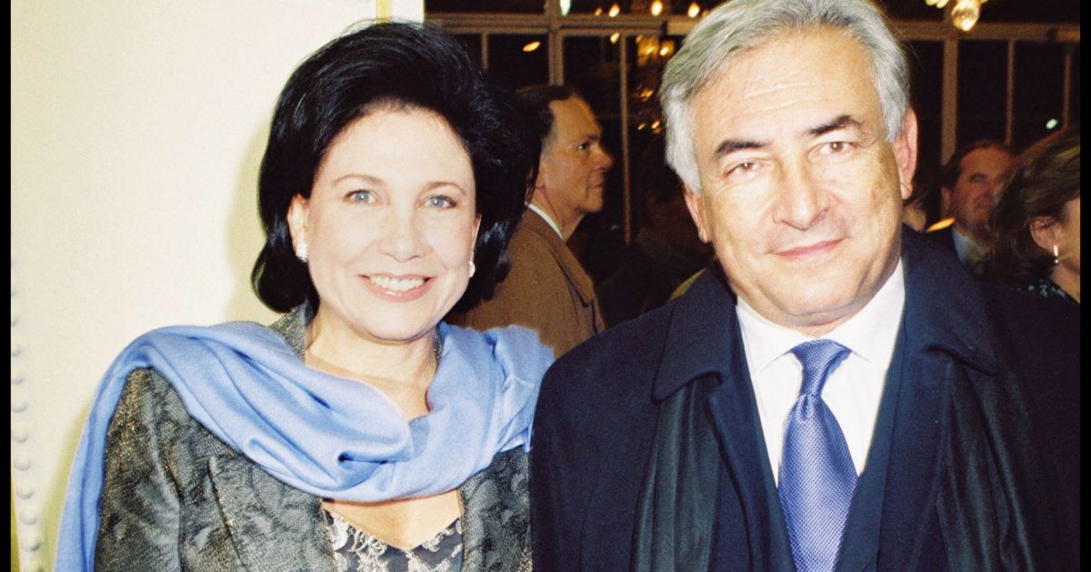 Anne Sinclair et son mari Dominique Strauss-Kahn en 2000. - Purepeople