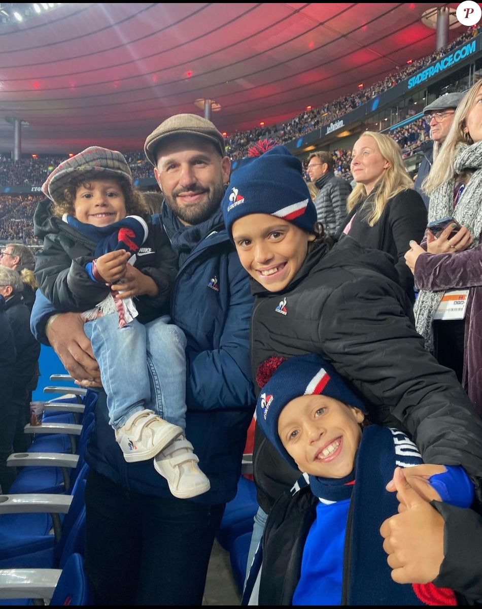 Frédéric Michalak : Très rare photo de ses enfants Jason, Hugo et ...