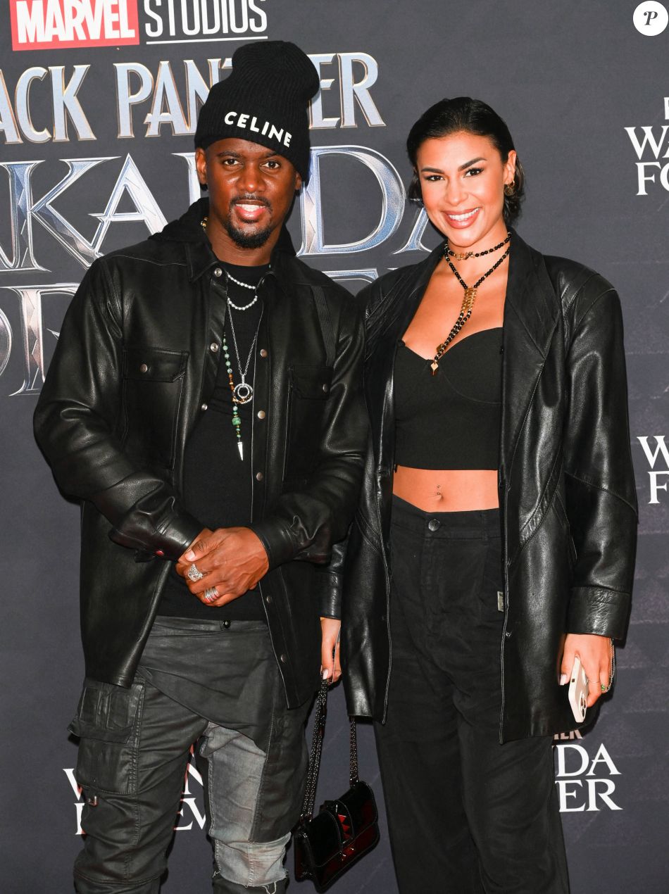 Black M et sa compagne Léa Djadja - Avant-première du film Black ...