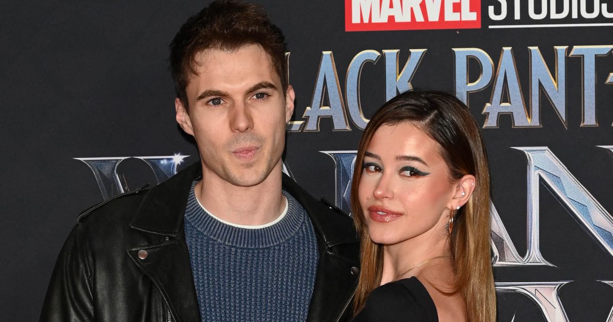 Scott Morton et sa compagne Léa Elui - Avant-première du film Black ...