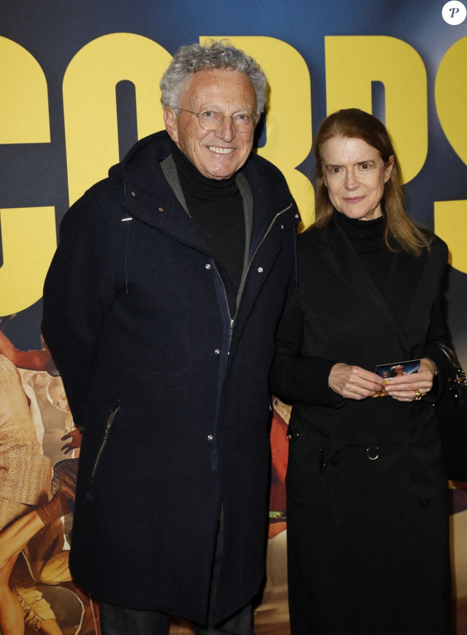 Nelson Monfort et sa femme Dominique - Avant-première du film En Corps ...