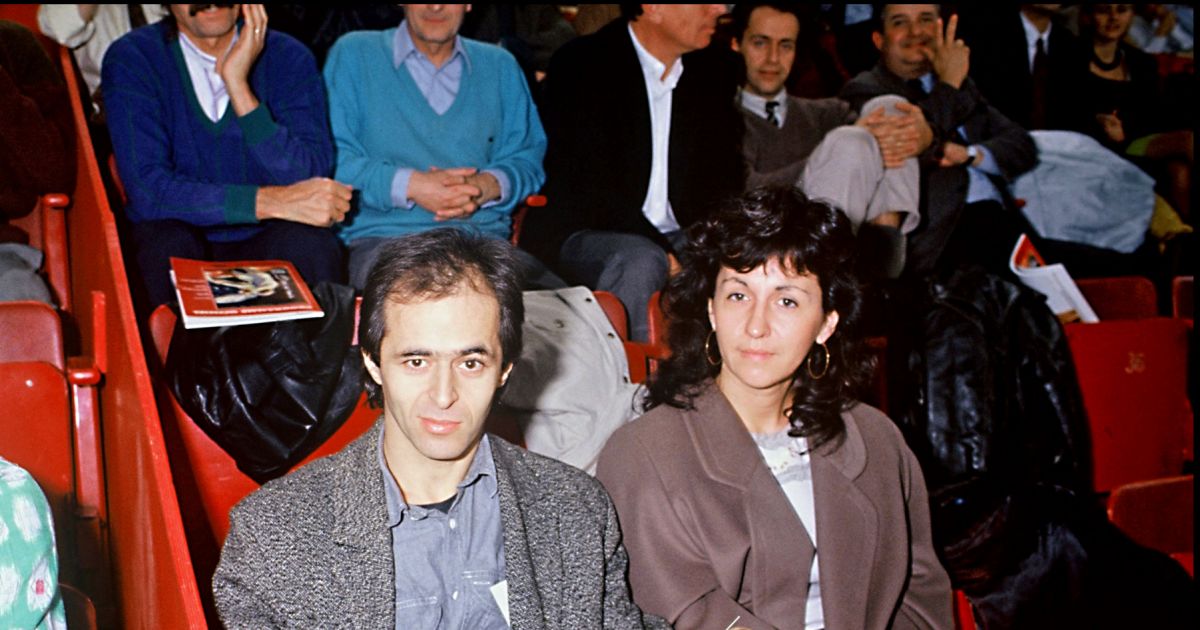 Jean-Jacques Goldman et Catherine Morlet à l'open de Bercy en 1990 ...