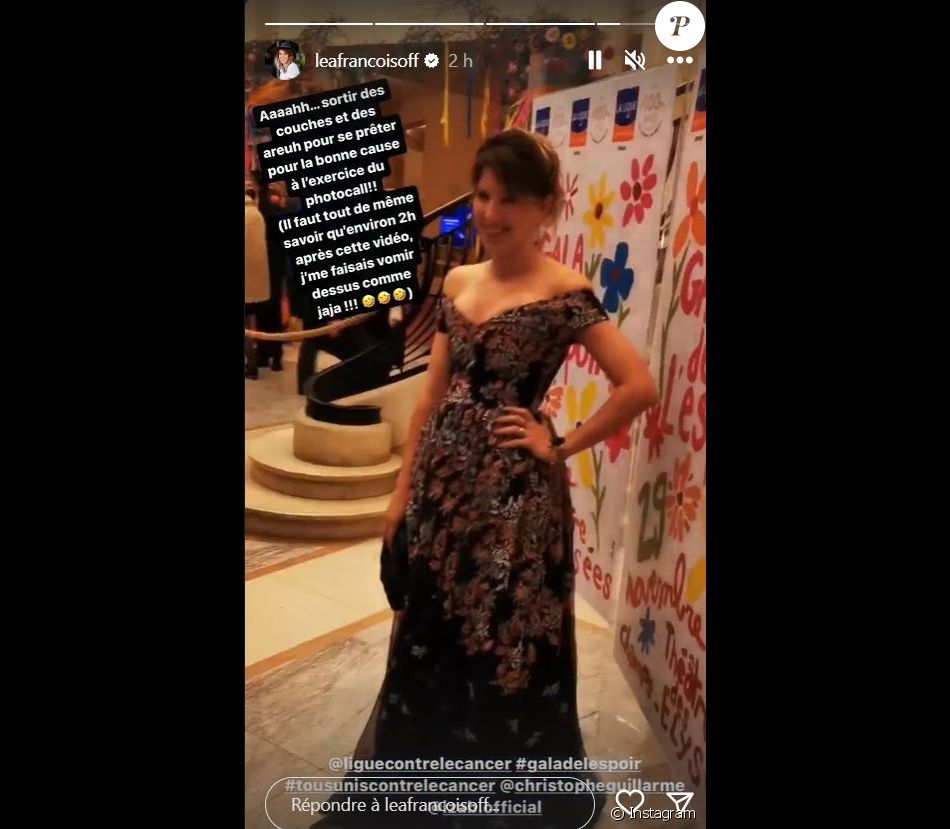 Léa François dévoile qu'elle s'est fait vomir dessus par son bébé Soa ...