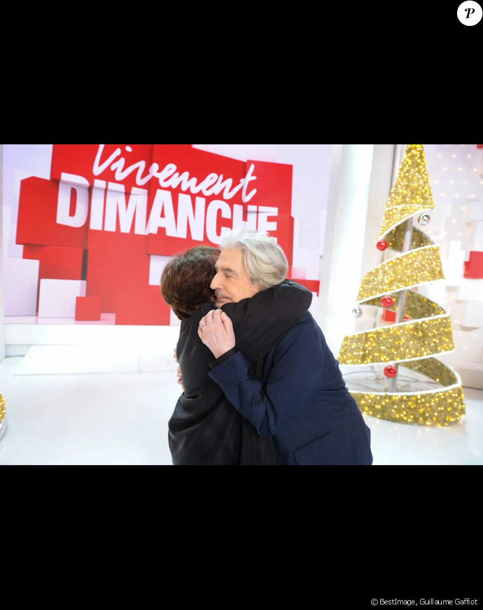 Vivement dimanche : Cécile de France radieuse en total look noir face à Claudio Capéo et Serge ...