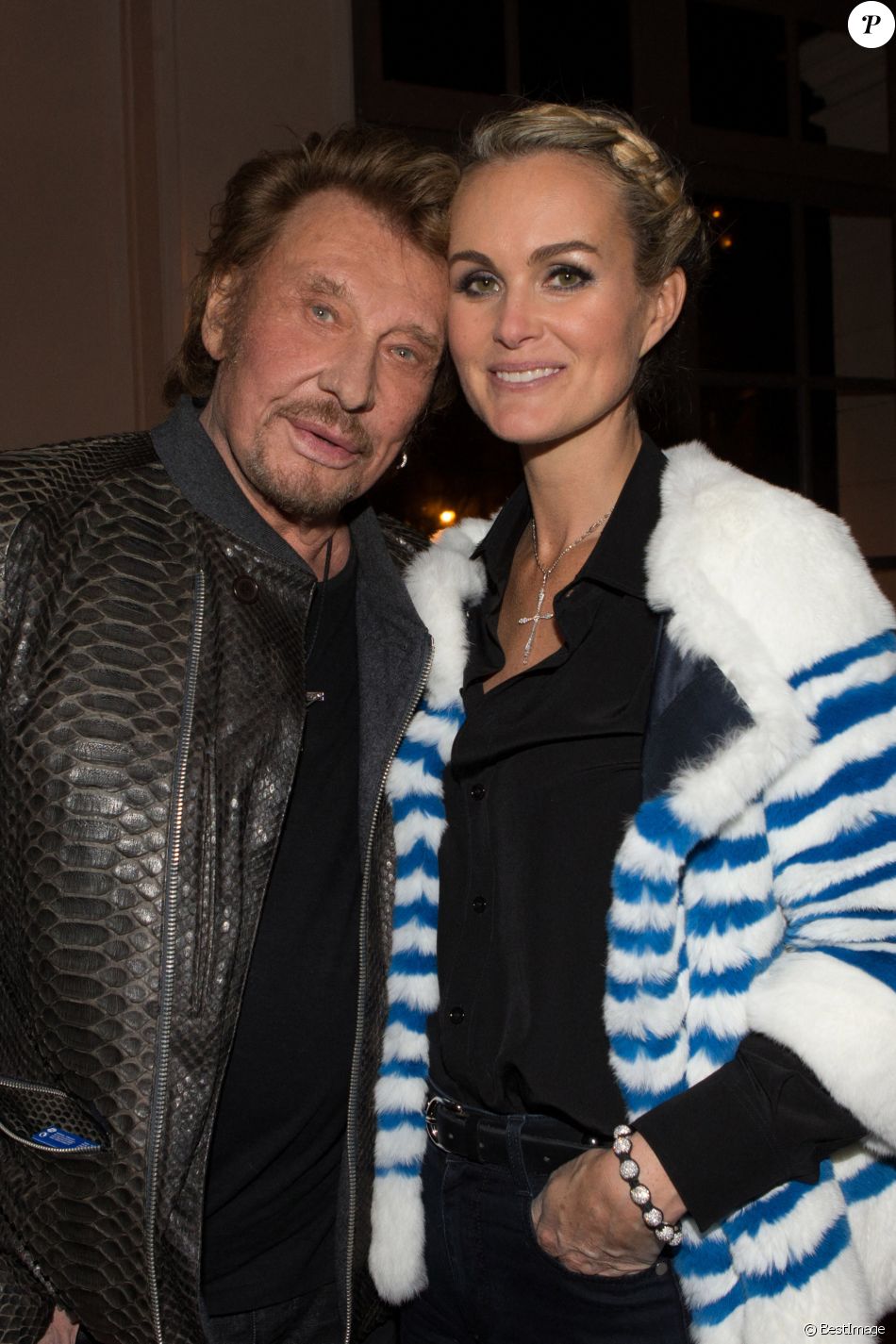 Exclusif - Johnny Hallyday et sa femme Laeticia - Aftershow apres le ...