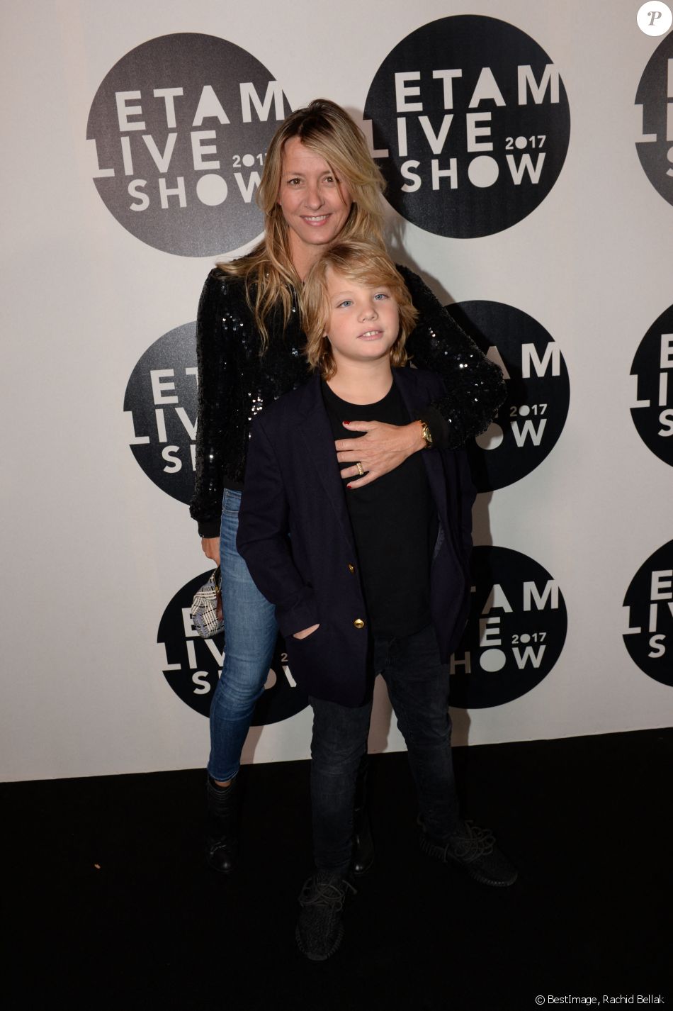 Sarah Lavoine et son fils Roman Lavoine au photocall du 10ème édition ...