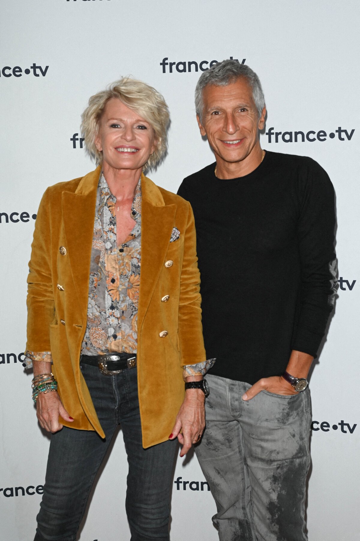 Photo : Sophie Davant et Nagui - Conférence de presse du Telethon 2022 à Paris le 21 octobre ...