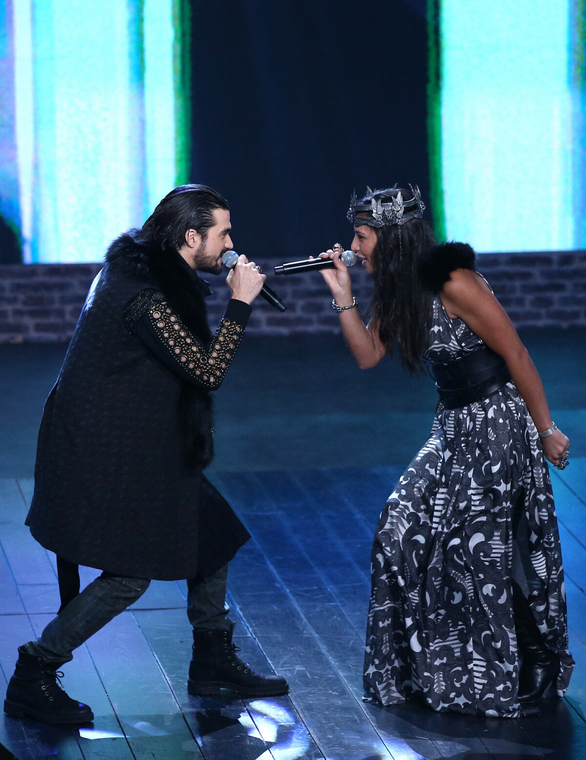 Photo : Exclusif - Florent Mothe et Zaho (de la comédie musicale La ...