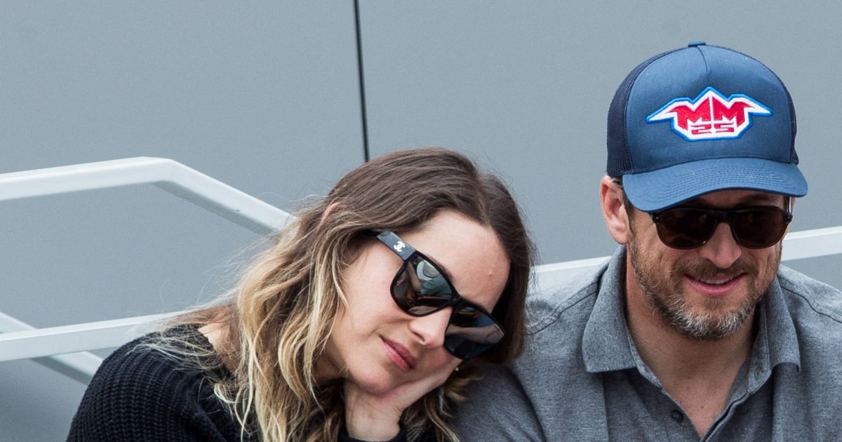 Marion Cotillard et son compagnon Guillaume Canet - People dans les tribunes lors de la finale ...