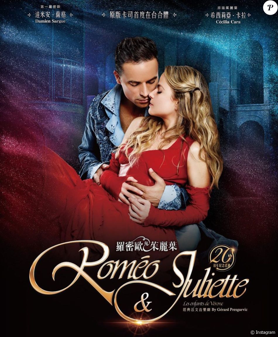 Retrouvailles de Cécilia Cara et Damien Sargue pour le spectacle Roméo ...