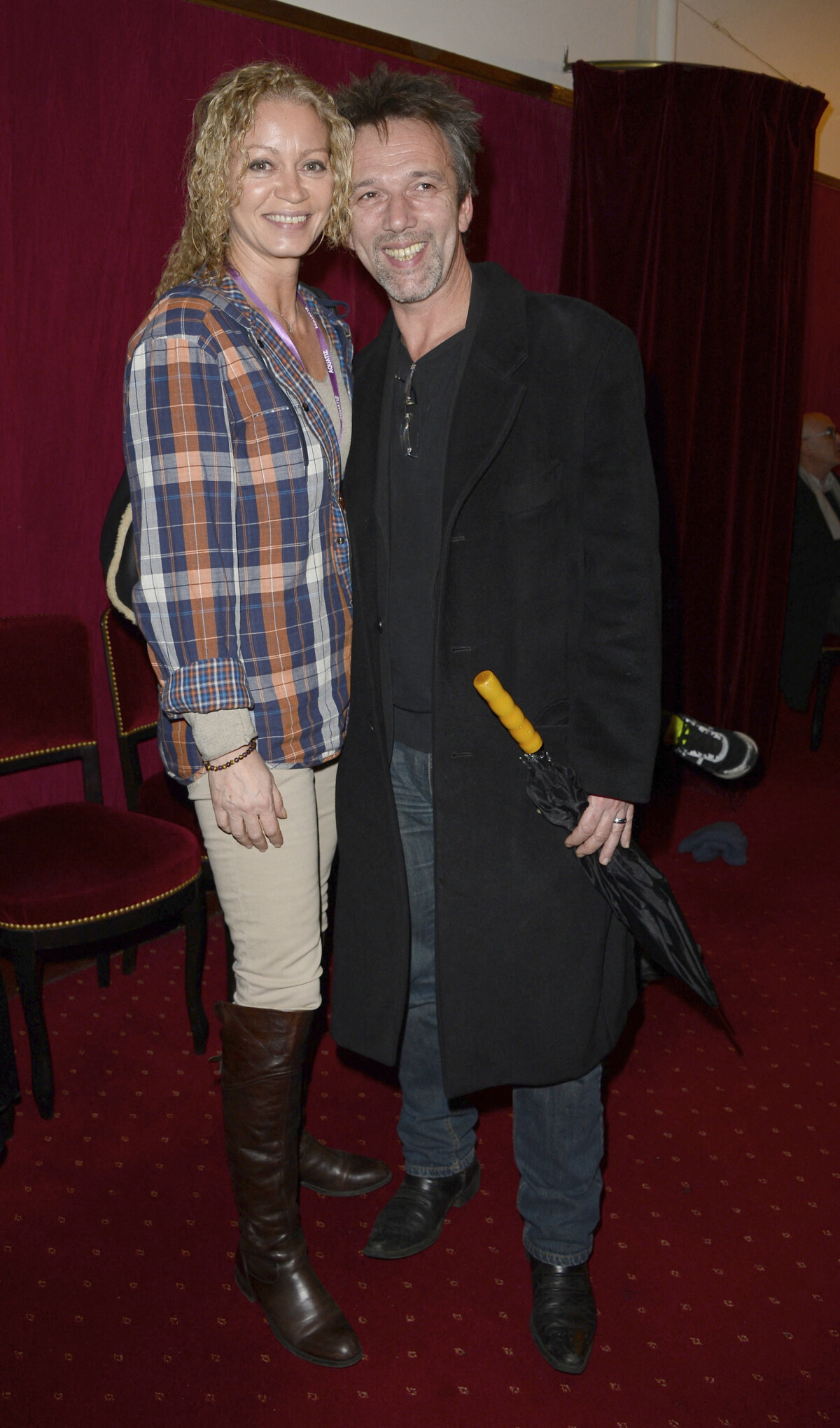Photo : Raphaelle Ricci et son compagnon - Mimie Mathy a recu les insignes de Chevalier dans l ...