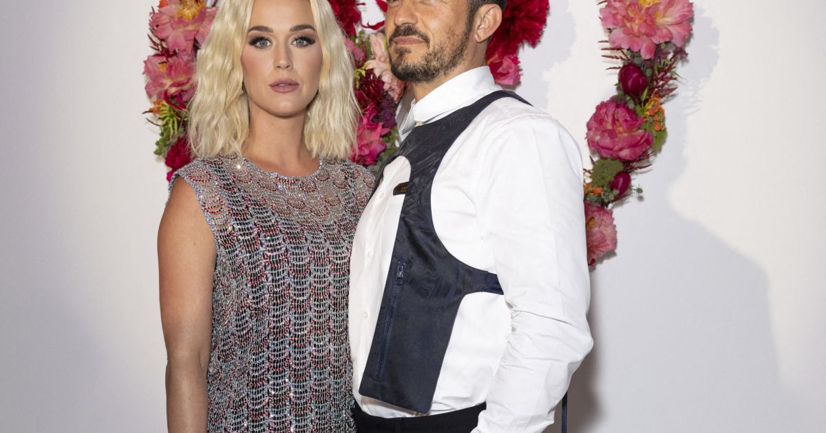 Katy Perry et Orlando Bloom au photocall du dîner de lancement des ...