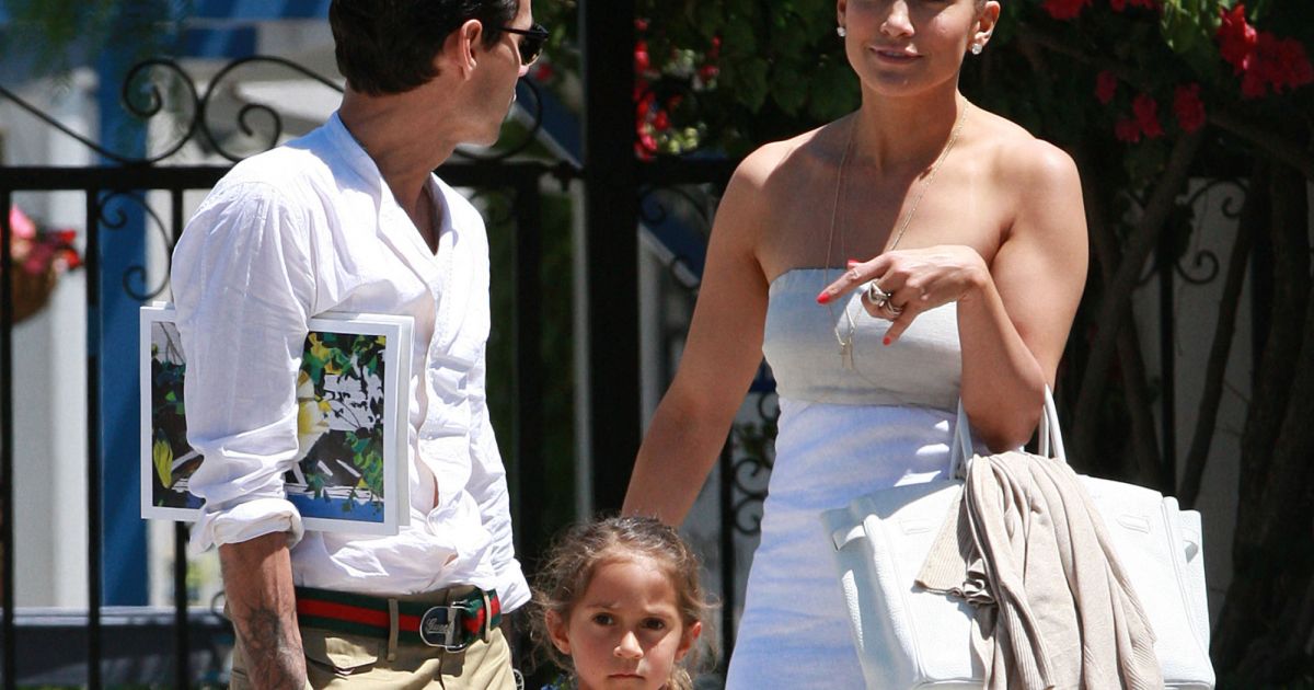Jennifer Lopez et son ex mari Marc Anthony vont chercher leur fille ...
