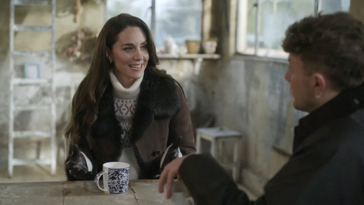 Photo : Capture d'écran de l'interview de Kate Catherine Middleton ...