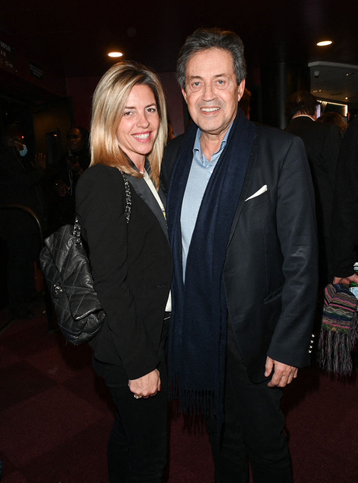 Photo : Exclusif - Georges Fenech et Marie - Backstage - Anne Roumanoff ...