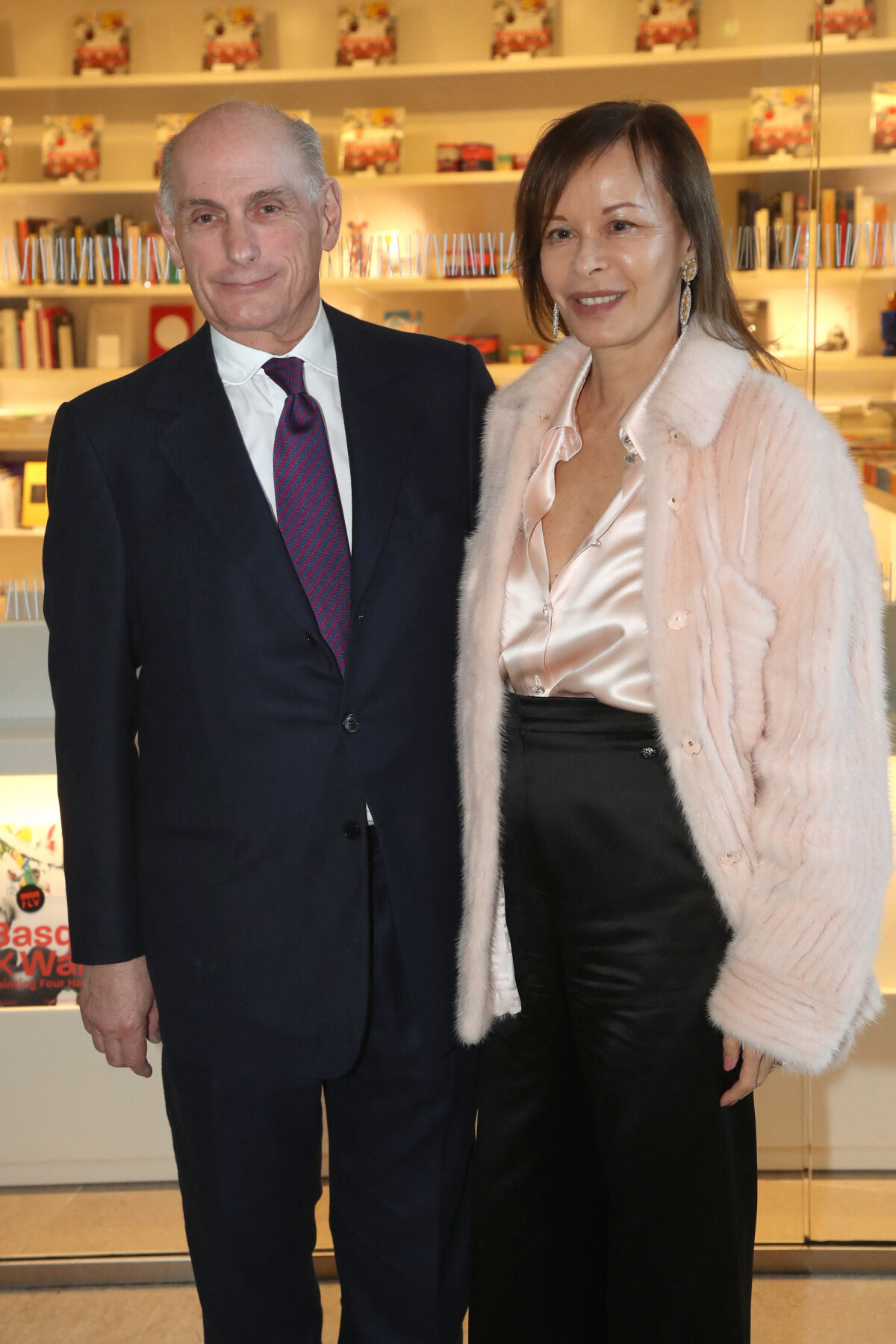Photo : Bernard Ruiz-Picasso et sa femme Almine - Vernissage de l'Exposition "Basquiat X Warhol ...